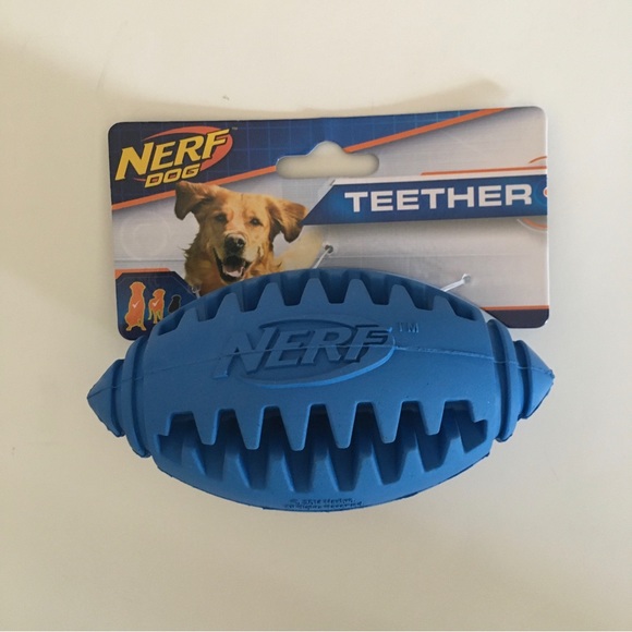Nerf | Dog | New Dog Toy Nerf Teether Football Blue | Poshmark